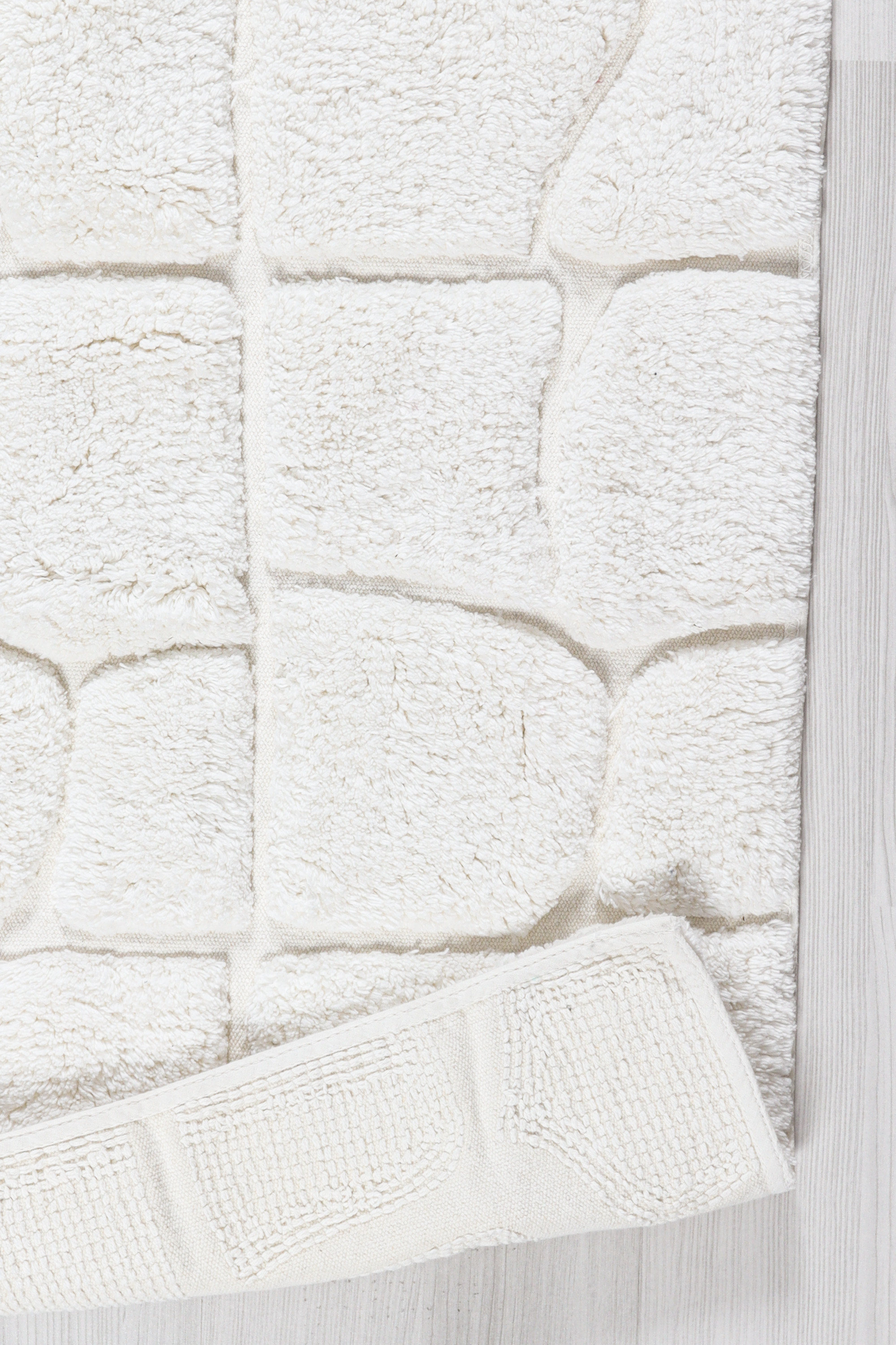 Badrumsmatta Stone vit - Snabba leveranser | Matt-Tema